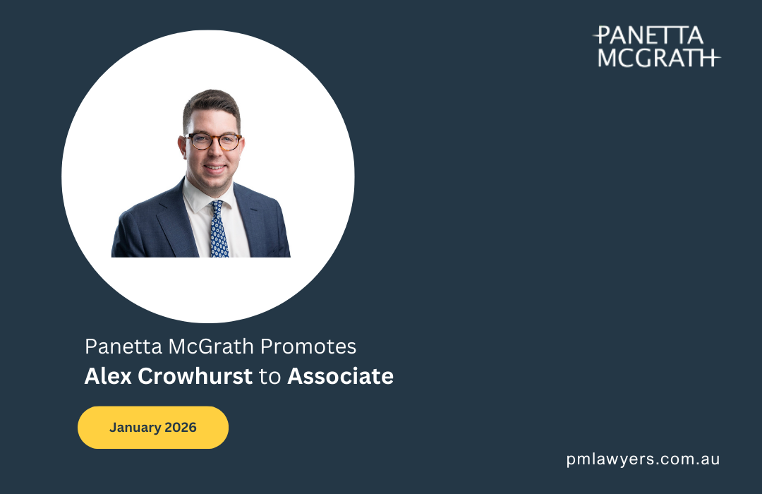 Panetta McGrath Promotes Alex Crowhurst to Associate - Panetta McGrath ...